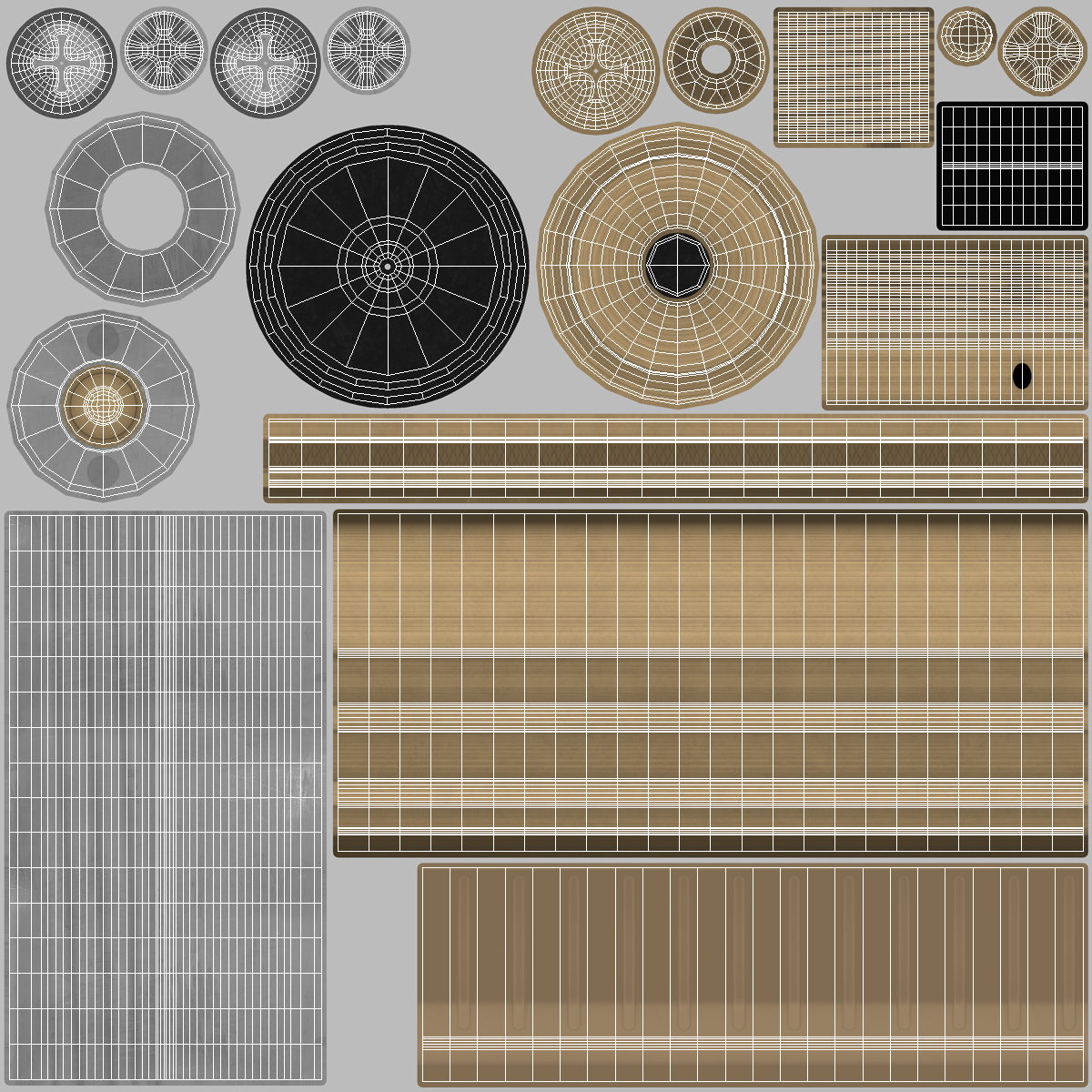3d 12 led filament bulbs model