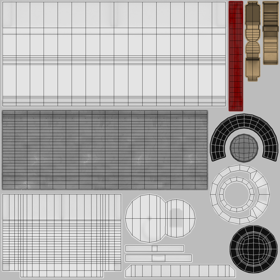 3d 12 led filament bulbs model
