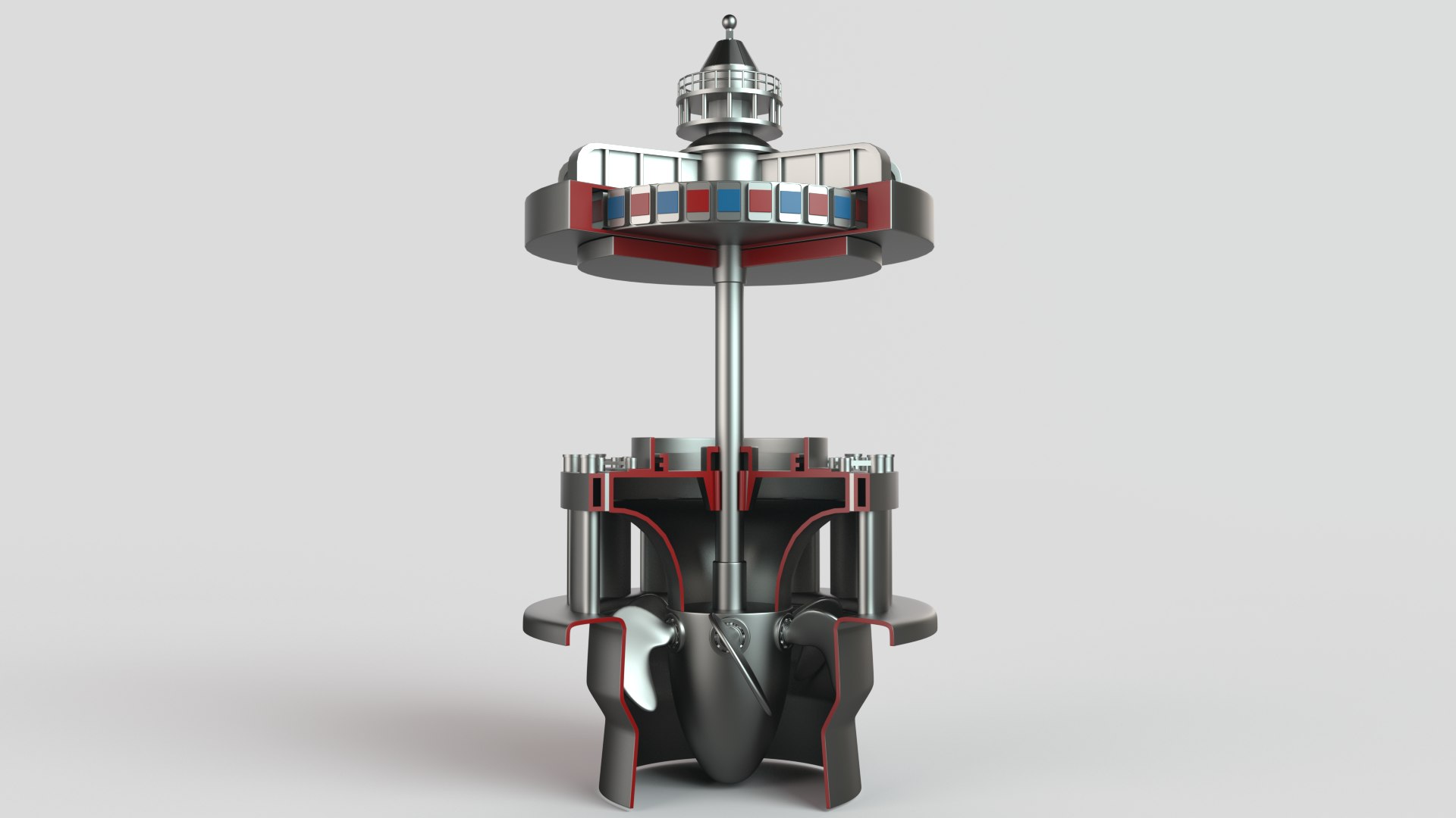 Hydro power generator 3D model - TurboSquid 1477130