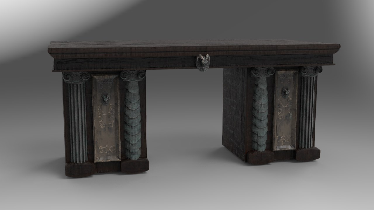 3D fantasy desk - TurboSquid 1477268