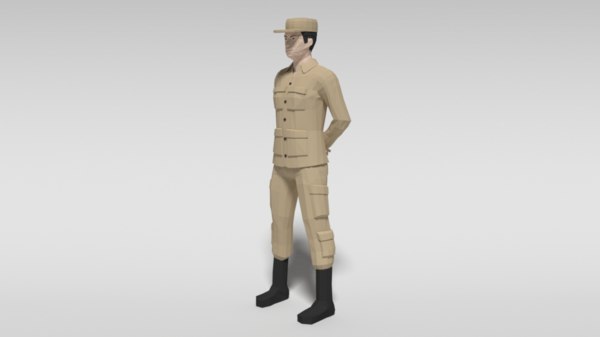 3D soldier blender model - TurboSquid 1477321