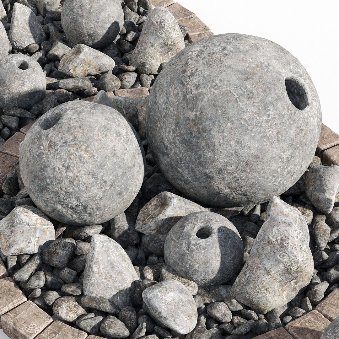 Stone sphere 3D - TurboSquid 1477454