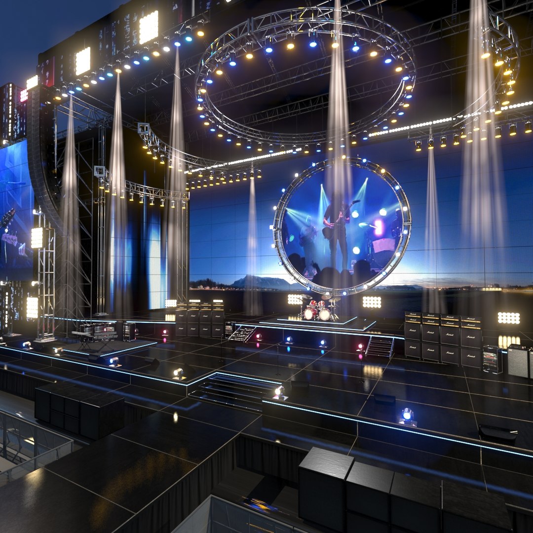 3D mega live stage scene - TurboSquid 1472932