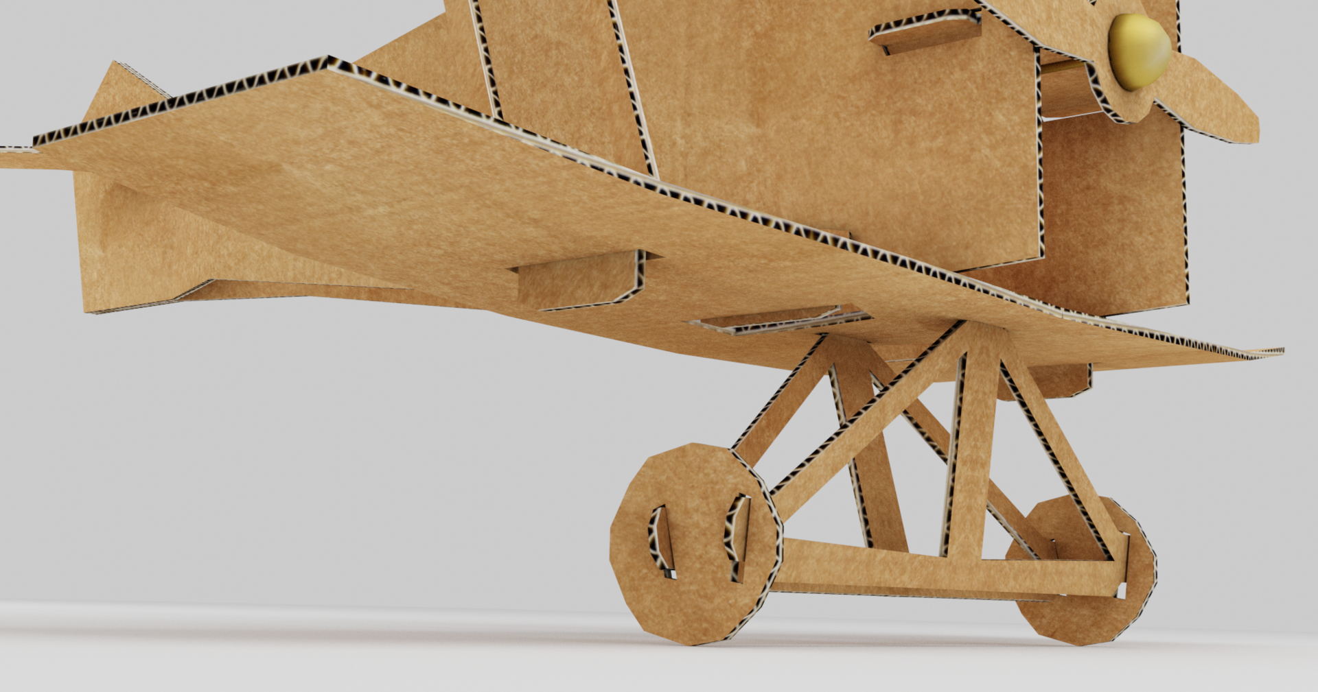 Avião de papelão Modelo 3D - TurboSquid 1477578