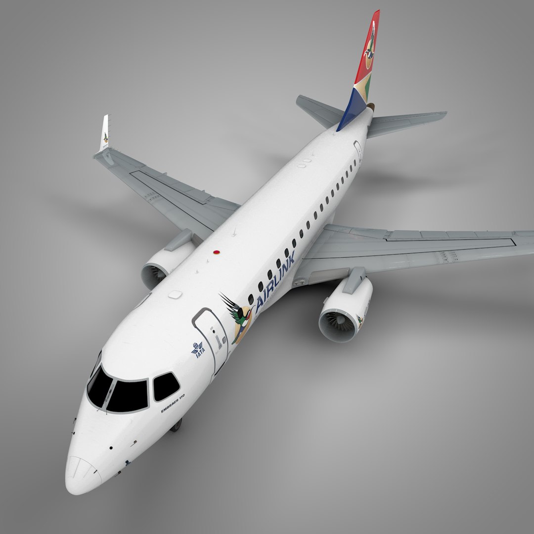 Airlink embraer170 l422 3D model - TurboSquid 1474727