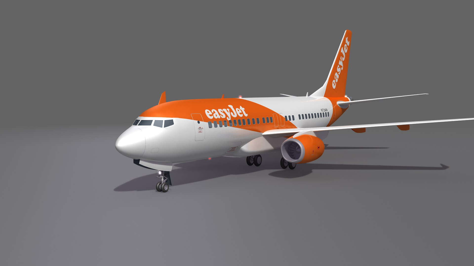 Easyjet airliner airplane model - TurboSquid 1468437