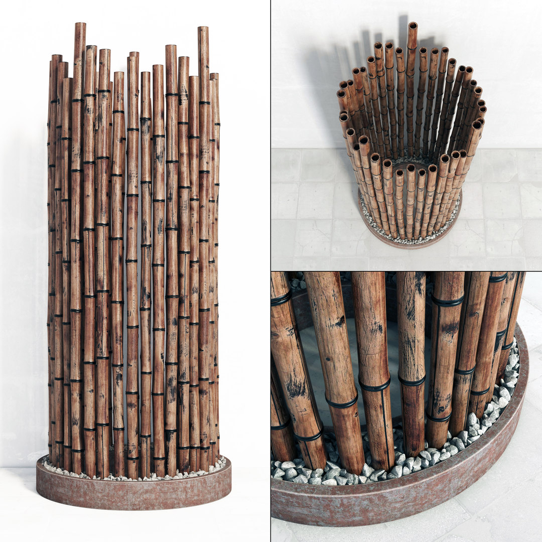Decor bamboo 3D model - TurboSquid 1477814