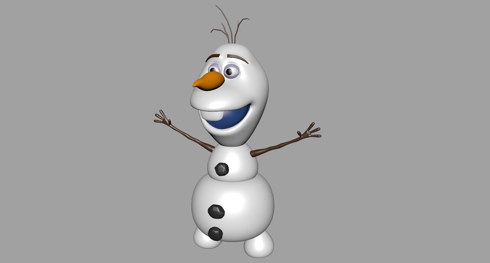3D olaf frozen model - TurboSquid 1477899