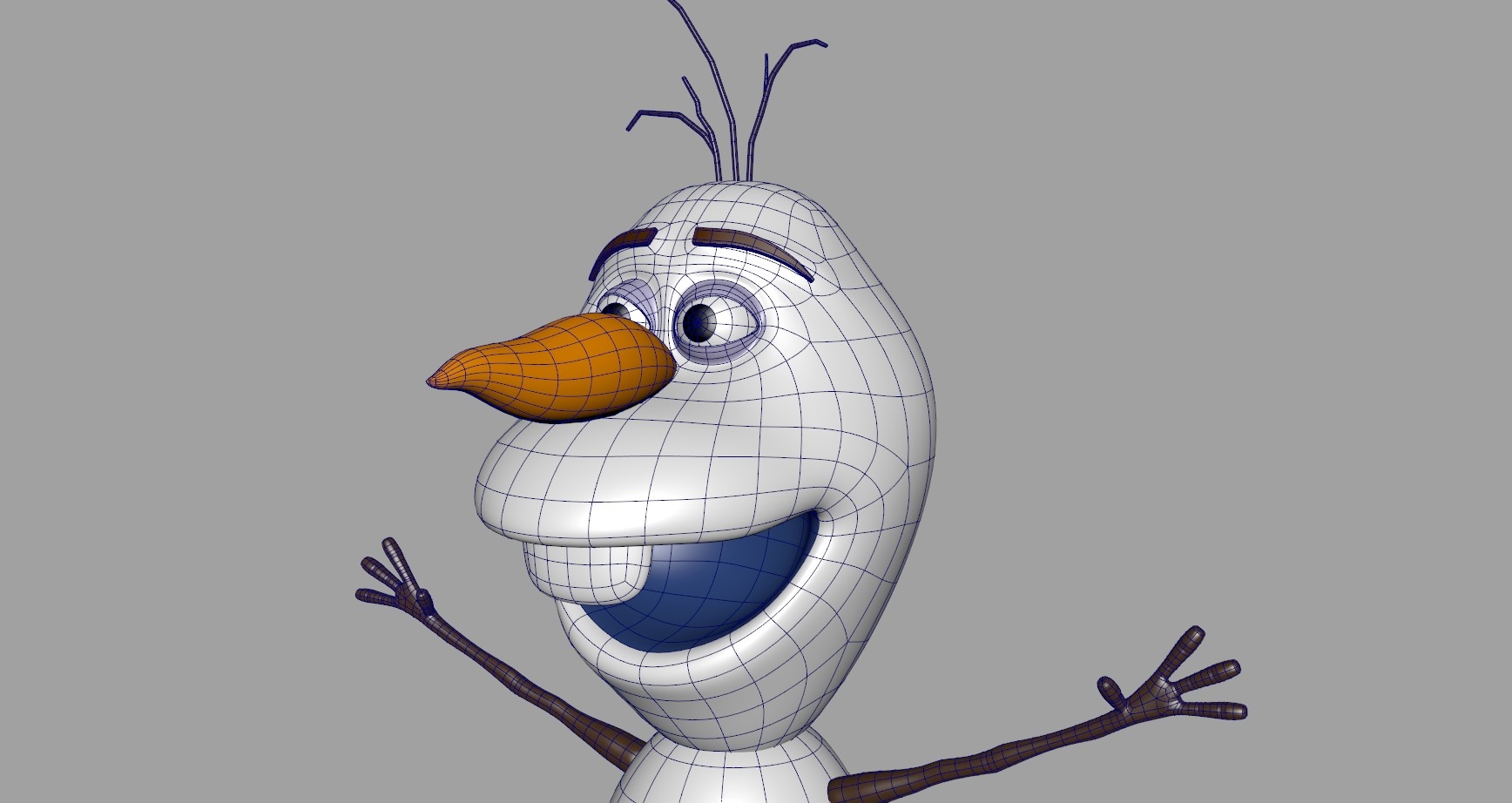3D olaf frozen model - TurboSquid 1477899