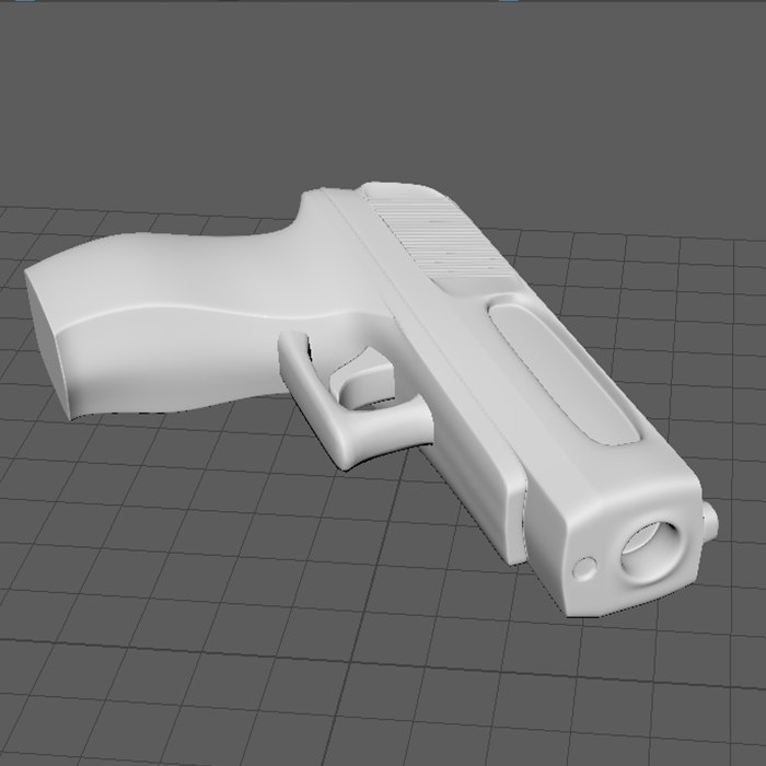 3D modeled hand gun - TurboSquid 1478068