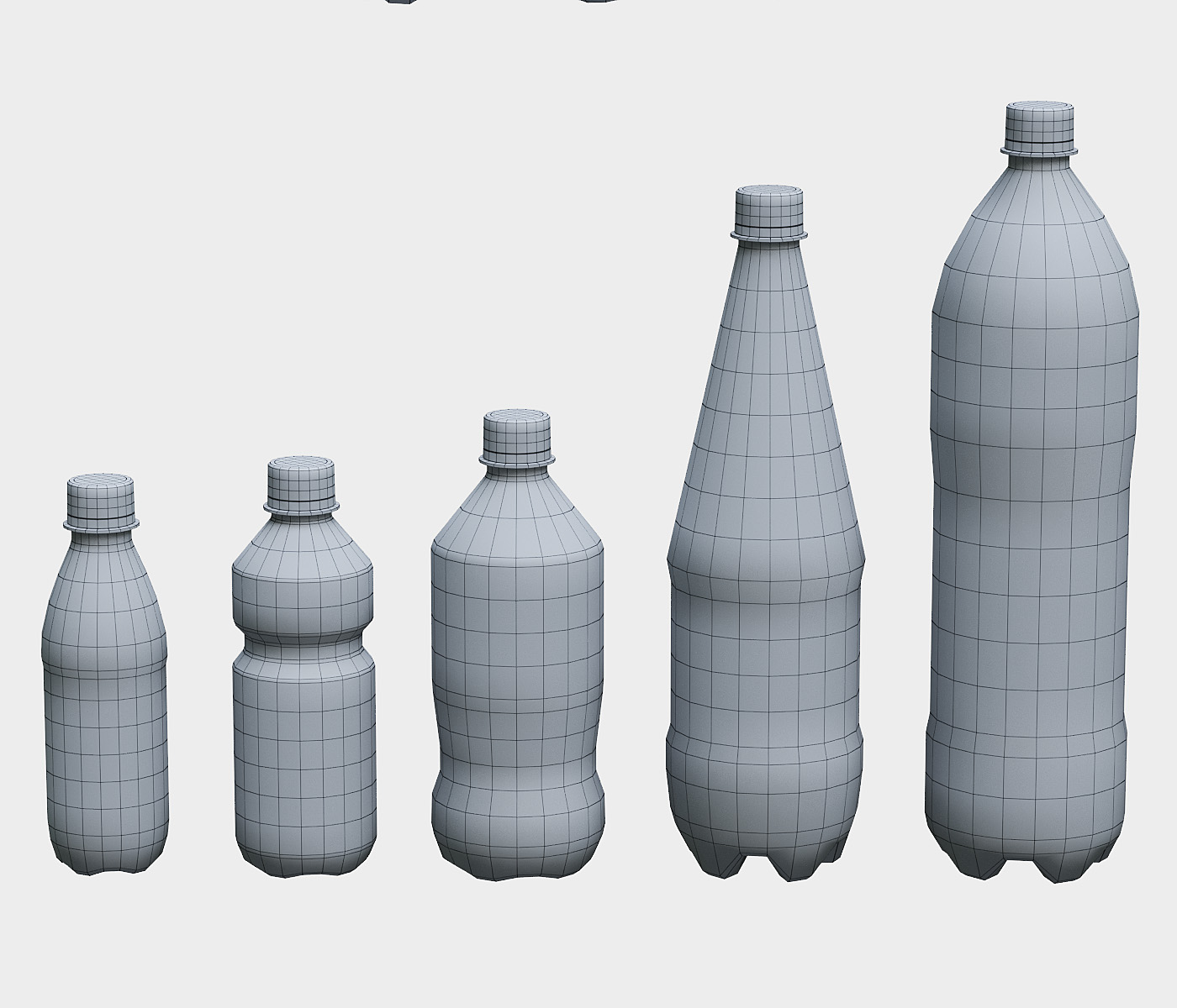 Plastic bottles 3D model - TurboSquid 1478235