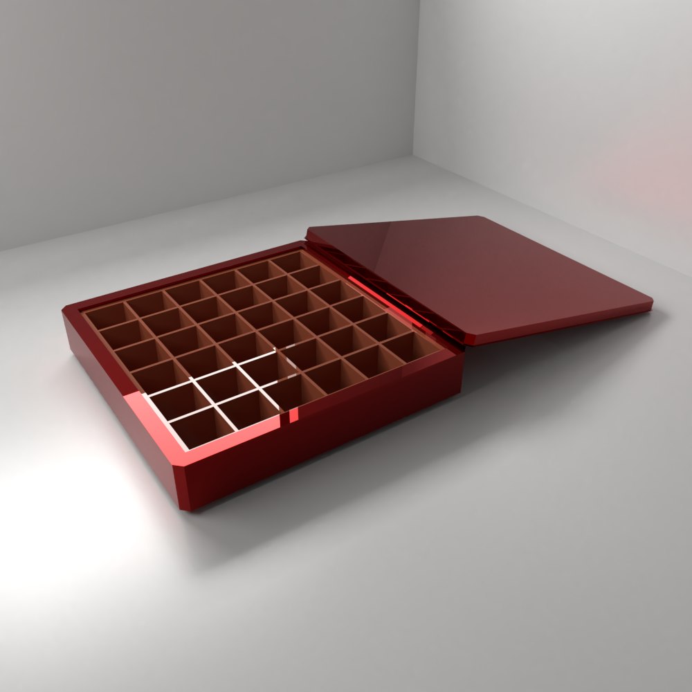 3D chocolate box - TurboSquid 1478254