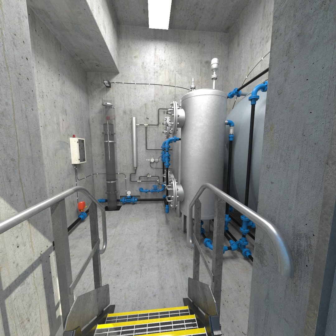 Elevated water tank 3D model - TurboSquid 1478252