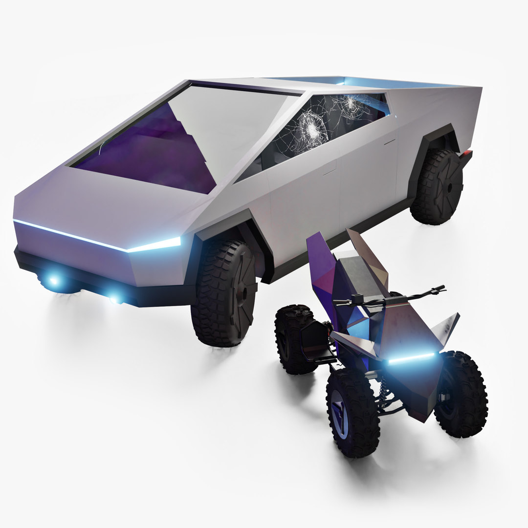 Cybertruck cyberquad truck 3D model - TurboSquid 1478560