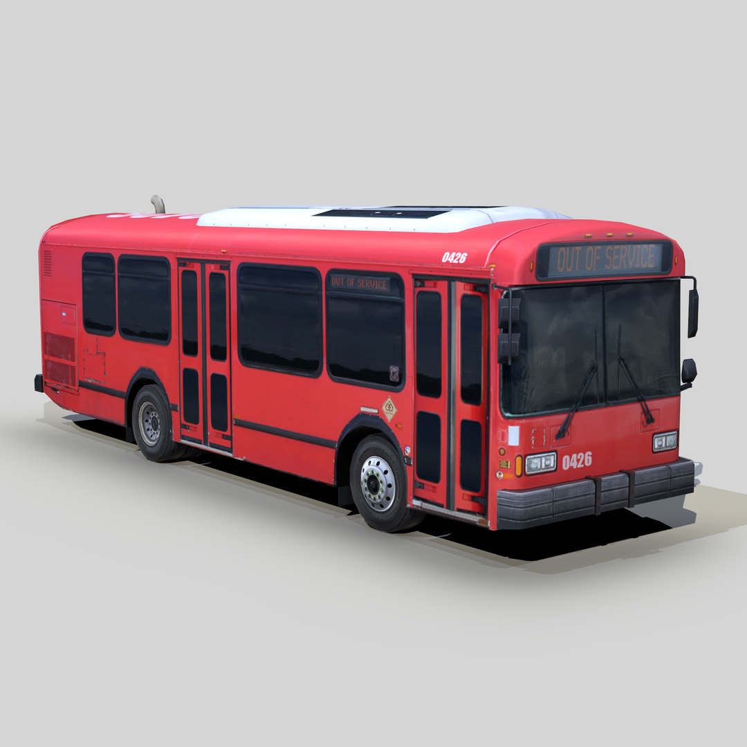 3D transit bus model - TurboSquid 1478719