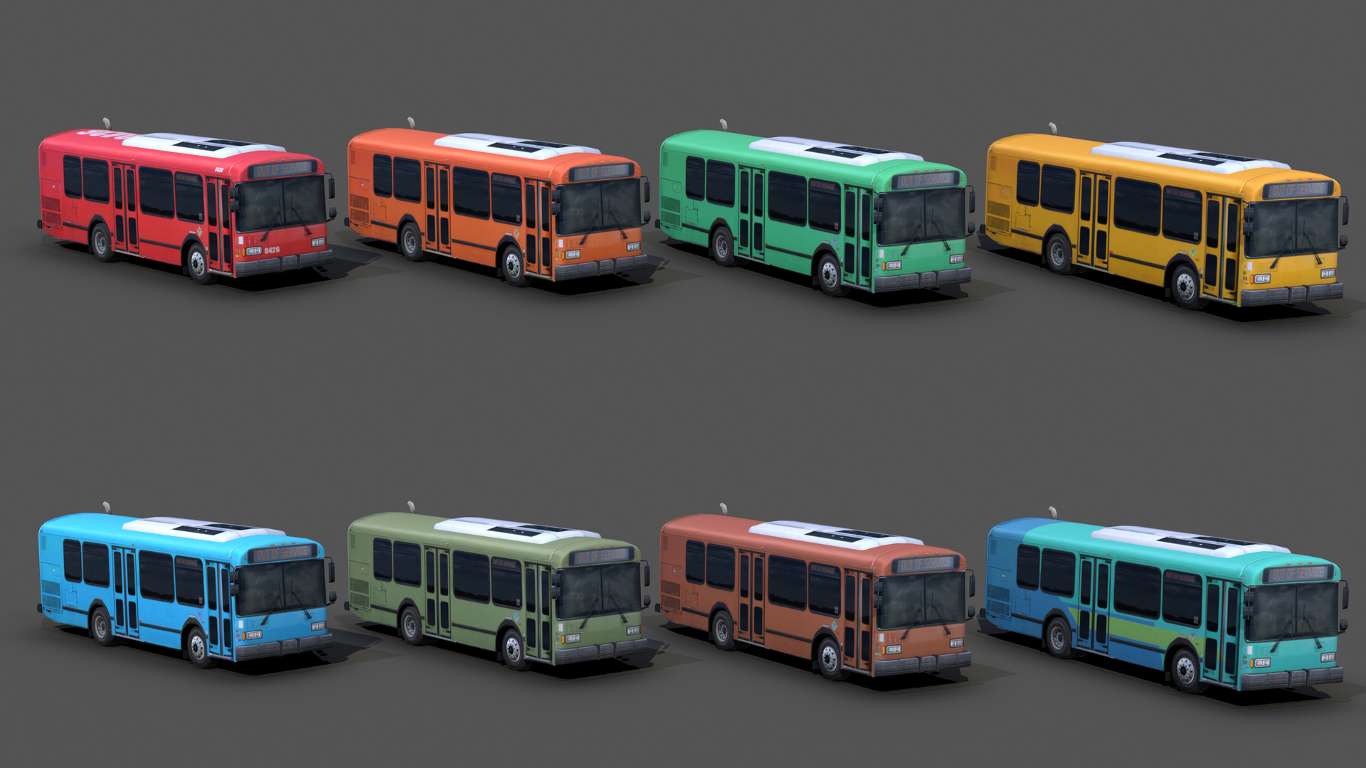 3D transit bus model - TurboSquid 1478719