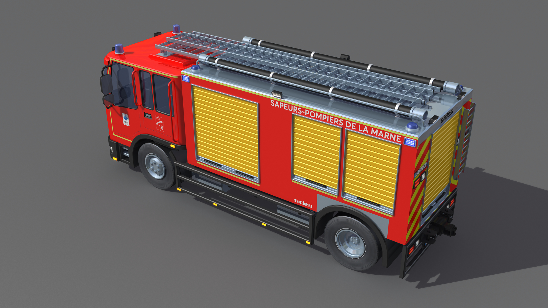 modèle 3D de France pompier - TurboSquid 1478948