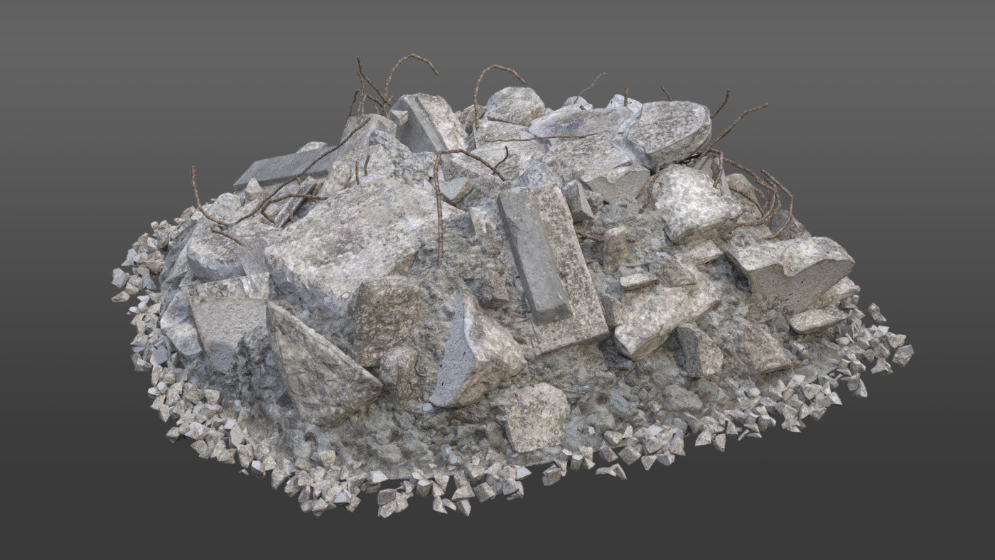 Pile concrete element 3D - TurboSquid 1478943