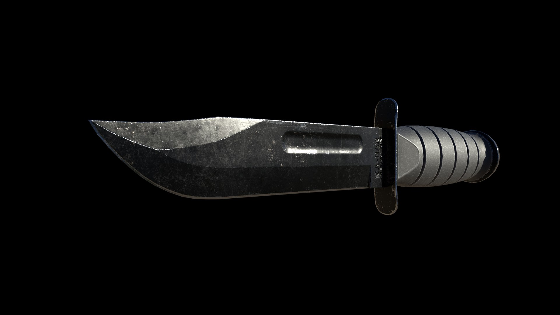 Ka-bar combat knife 3D model - TurboSquid 1478949