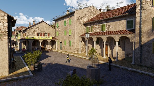 Small town blender 3D model - TurboSquid 1479112