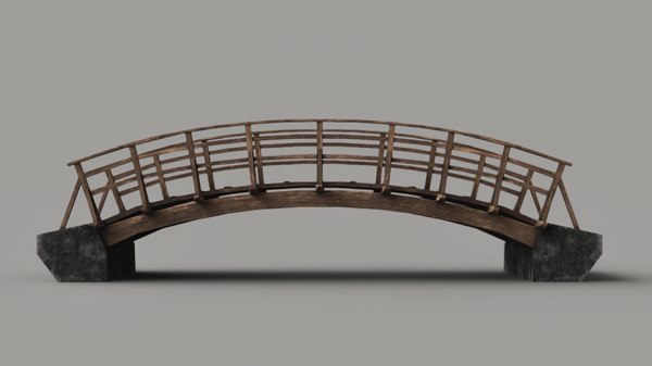 Wooden bridge 3D model - TurboSquid 1479173