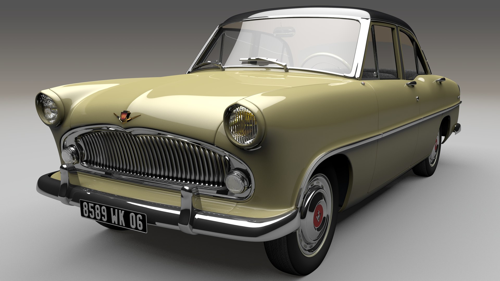 Versailles 1956 simca model - TurboSquid 1479212