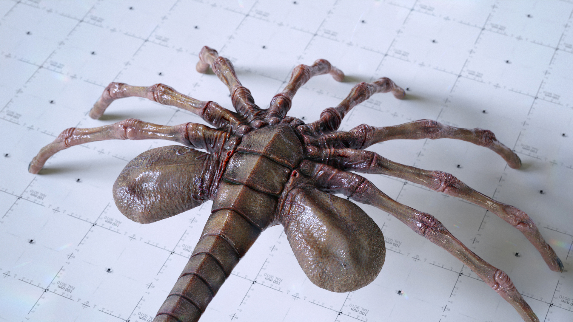 Alien Facehugger - Kit de ativos PBR 3D Modelo 3D - TurboSquid 1479274