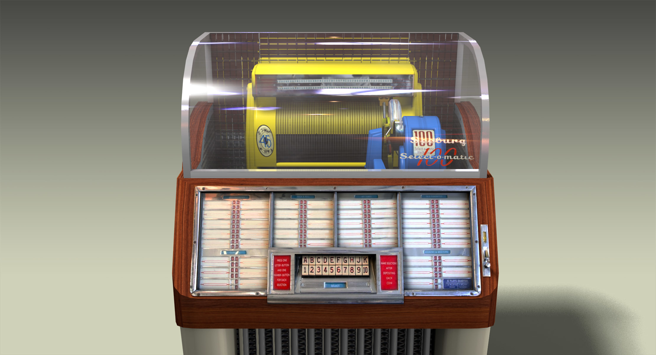 M100c seeburg model - TurboSquid 1479306