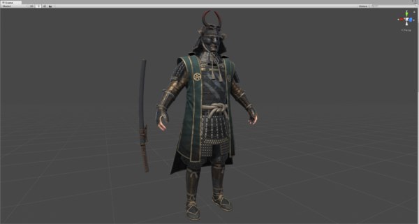 Samurai character unity model - TurboSquid 1479347