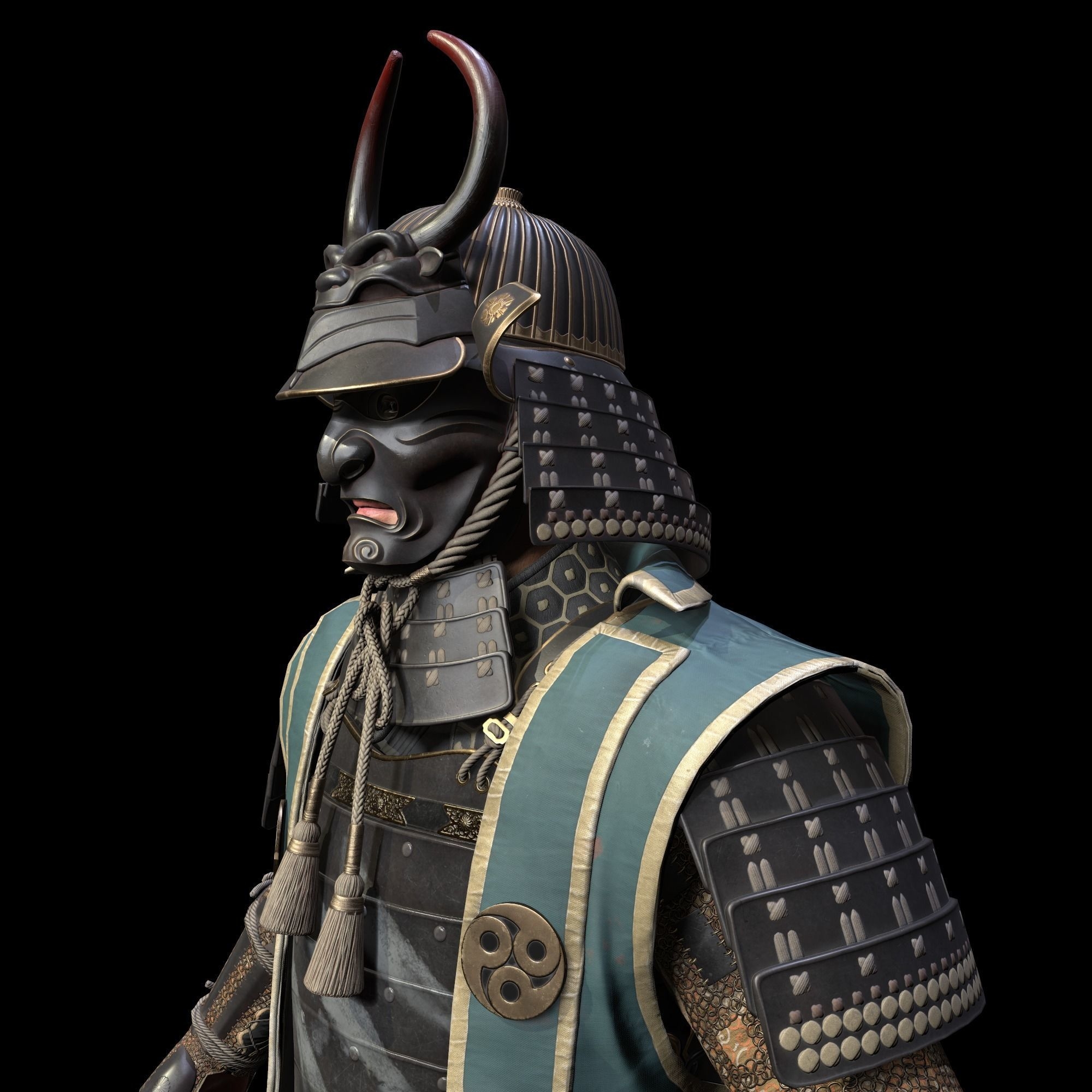 Samurai character unity model - TurboSquid 1479347