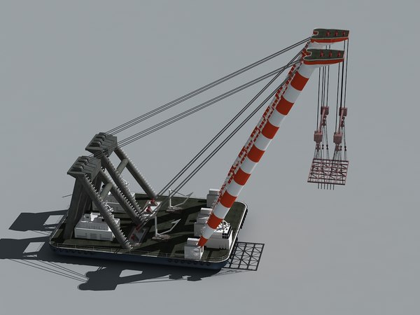 Floating crane 3D model - TurboSquid 1479465