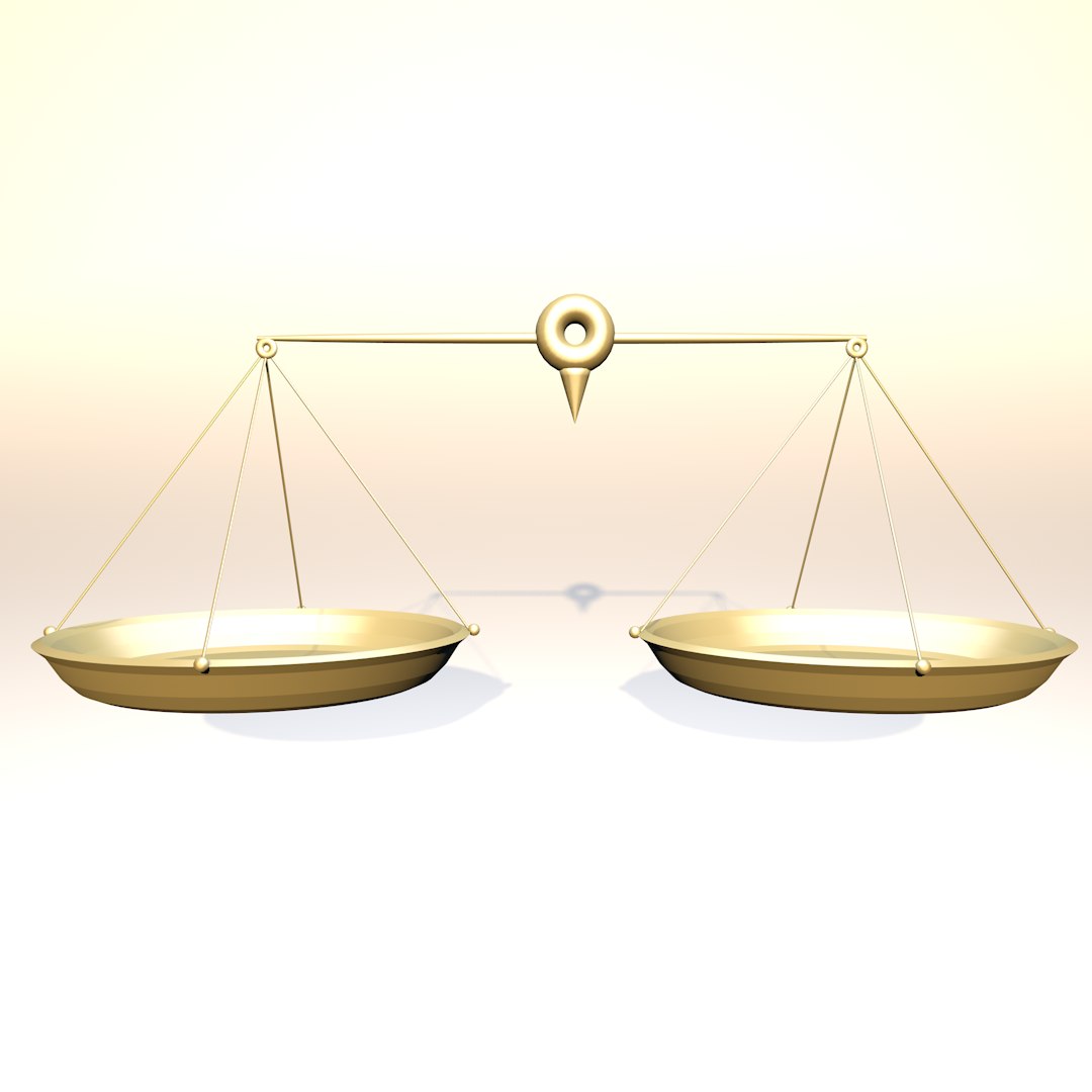 3D balance scale - TurboSquid 1479648