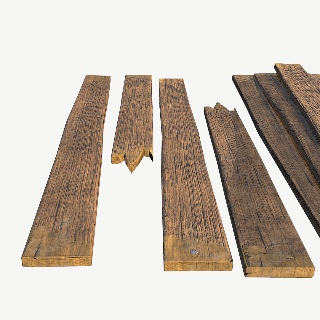 Pack wooden plank 3D - TurboSquid 1479829