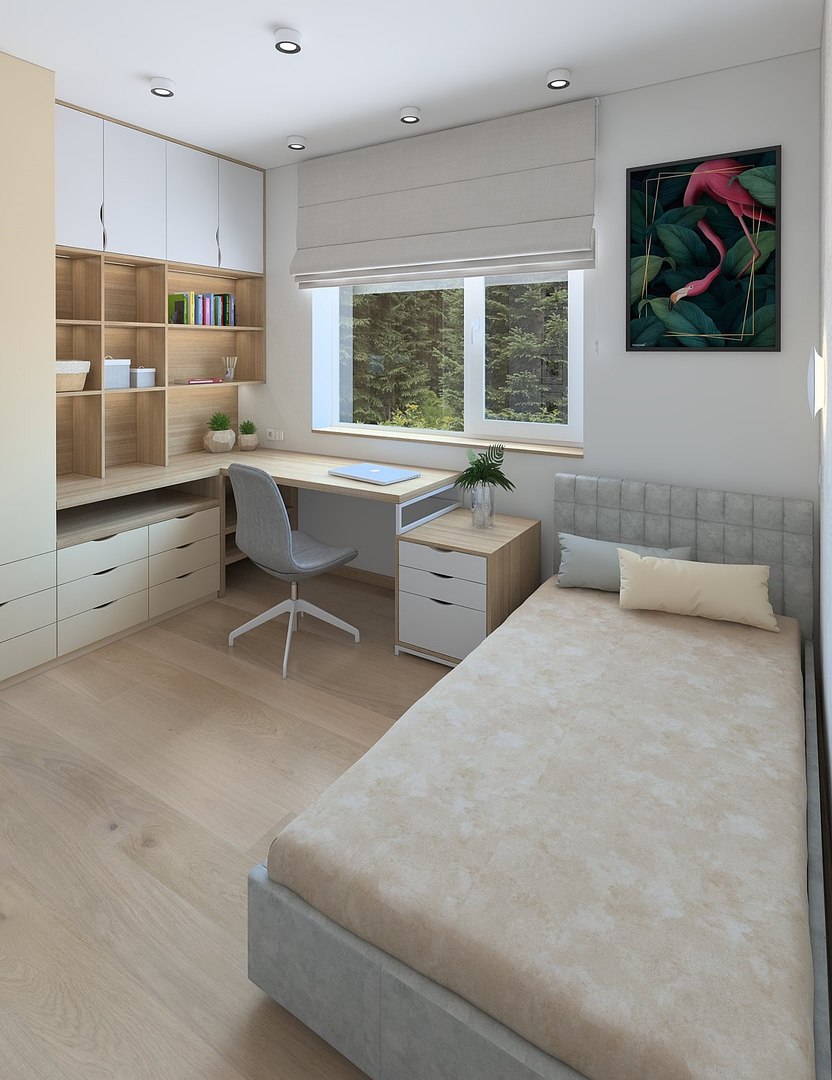 Bedroom girl bed 3D model - TurboSquid 1479877