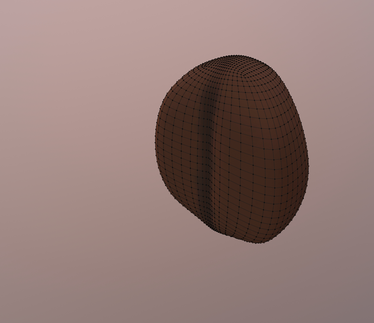 3D brown coffee bean - TurboSquid 1479885