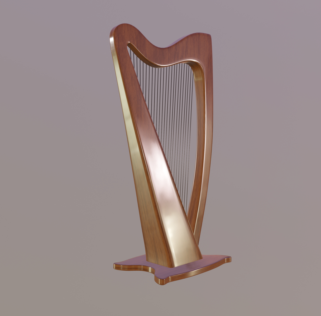 Harp 3D model - TurboSquid 1479887