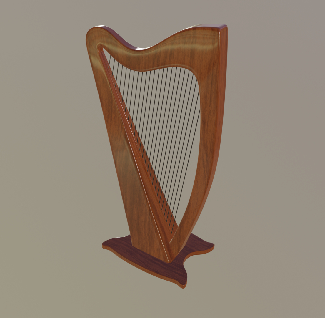 Harp 3D model - TurboSquid 1479887