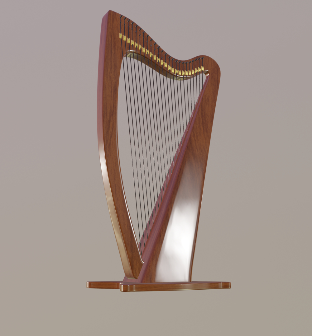 Harp 3D model - TurboSquid 1479887
