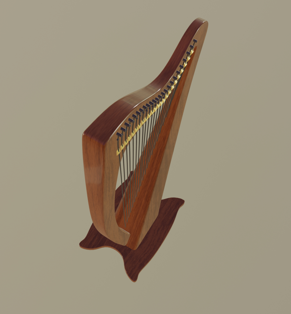Harp 3D model - TurboSquid 1479887