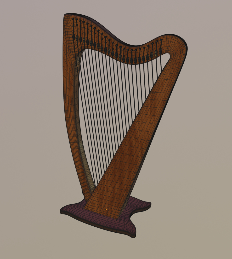 Harp 3D model - TurboSquid 1479887