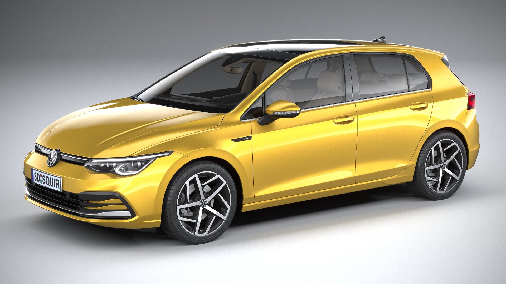 Volkswagen golf 2020 3D model - TurboSquid 1479951