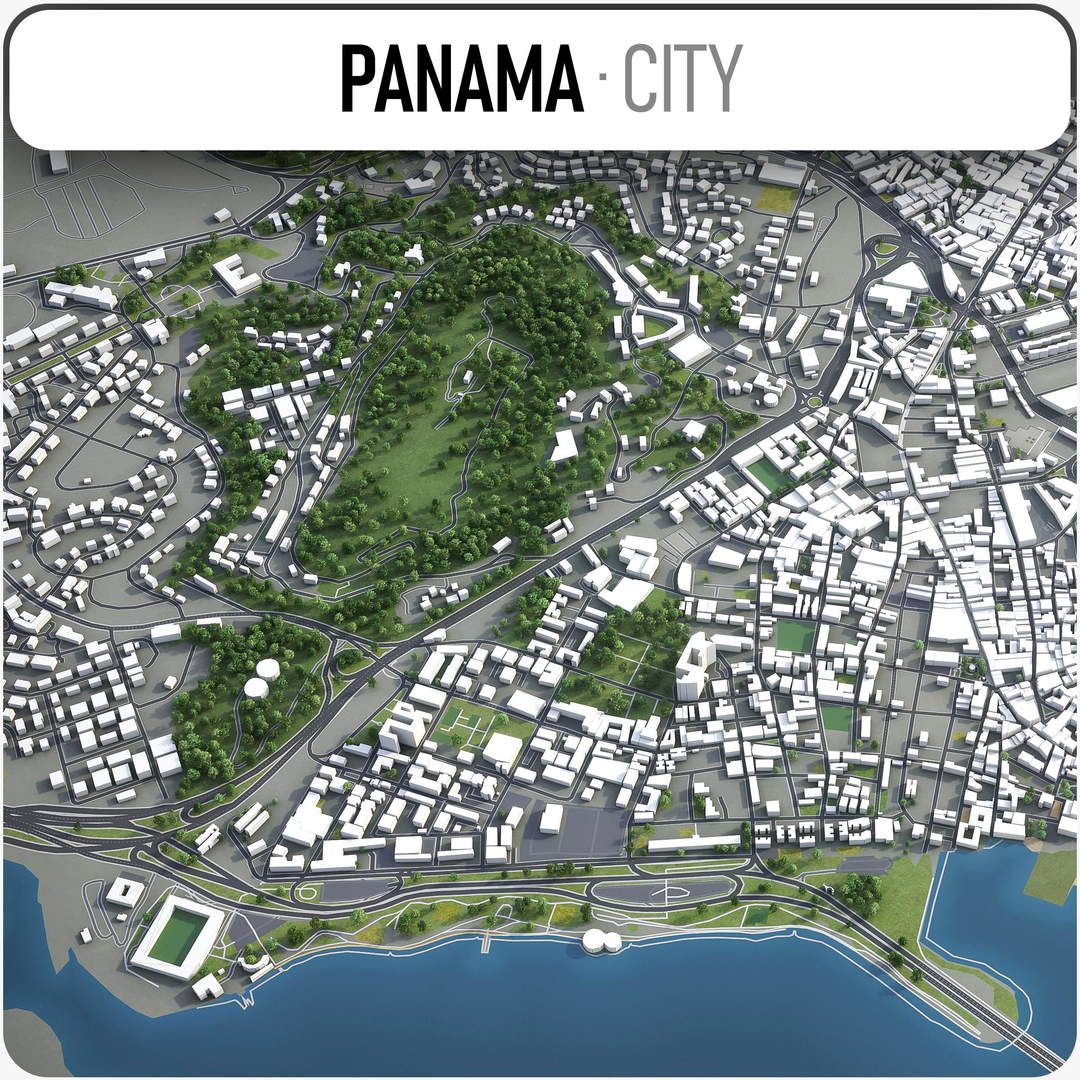 modelo 3d ciudad de Panama - TurboSquid 1484468