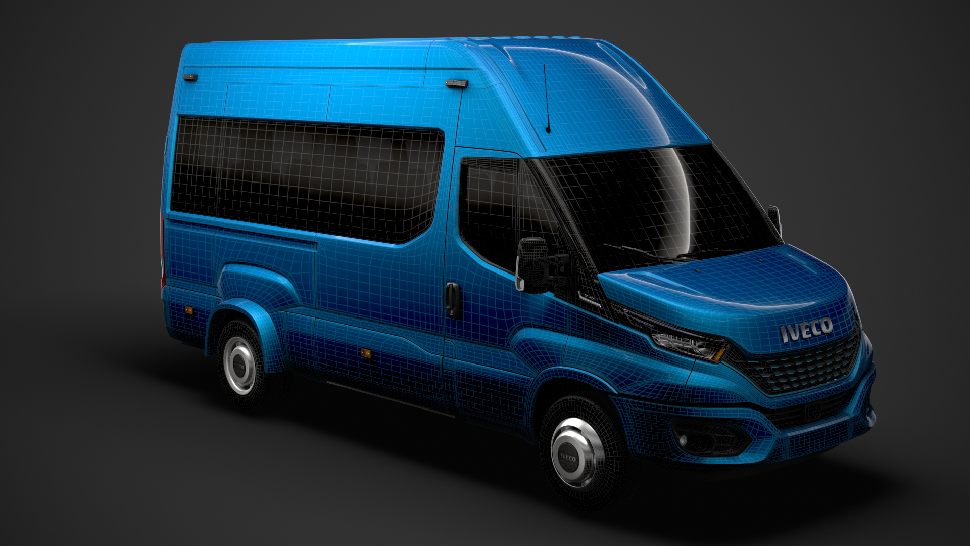3D iveco daily blue power - TurboSquid 1480004
