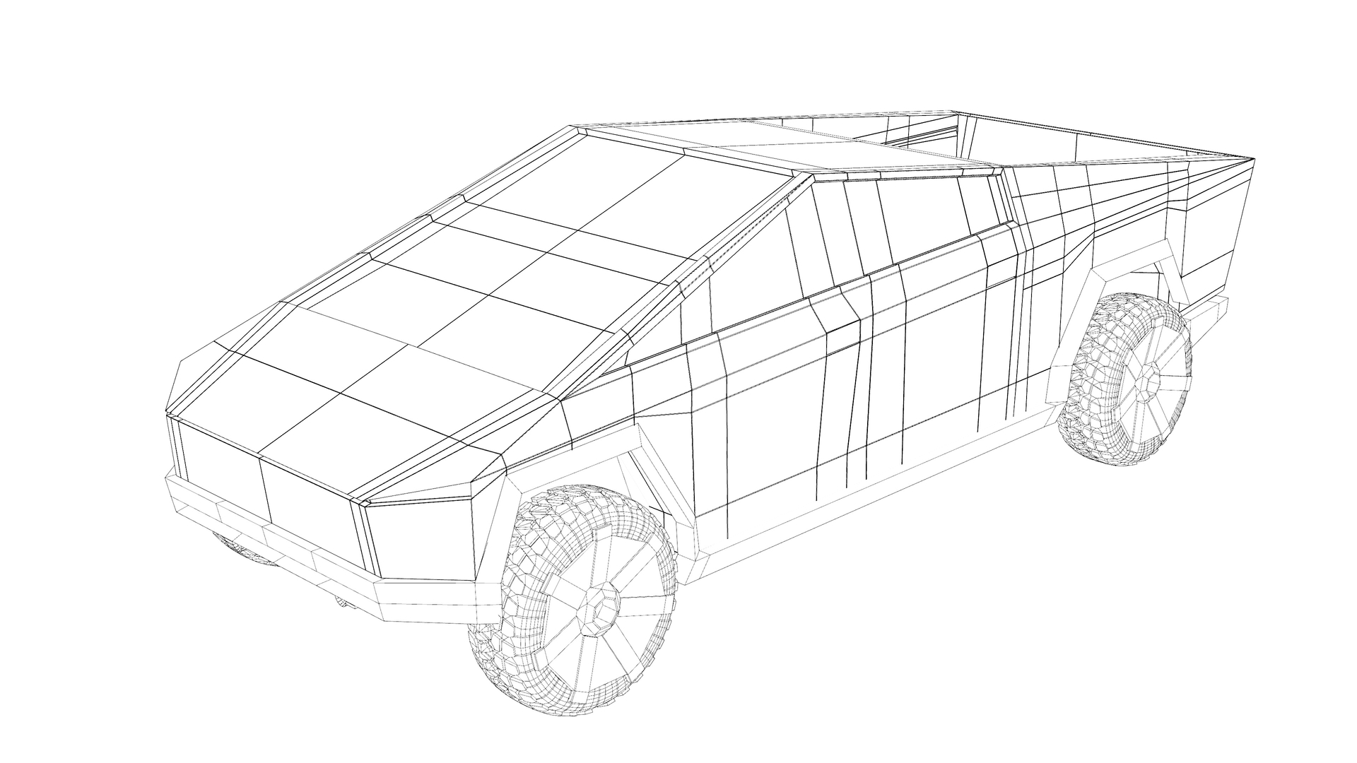 3D cybertruck truck model - TurboSquid 1480028