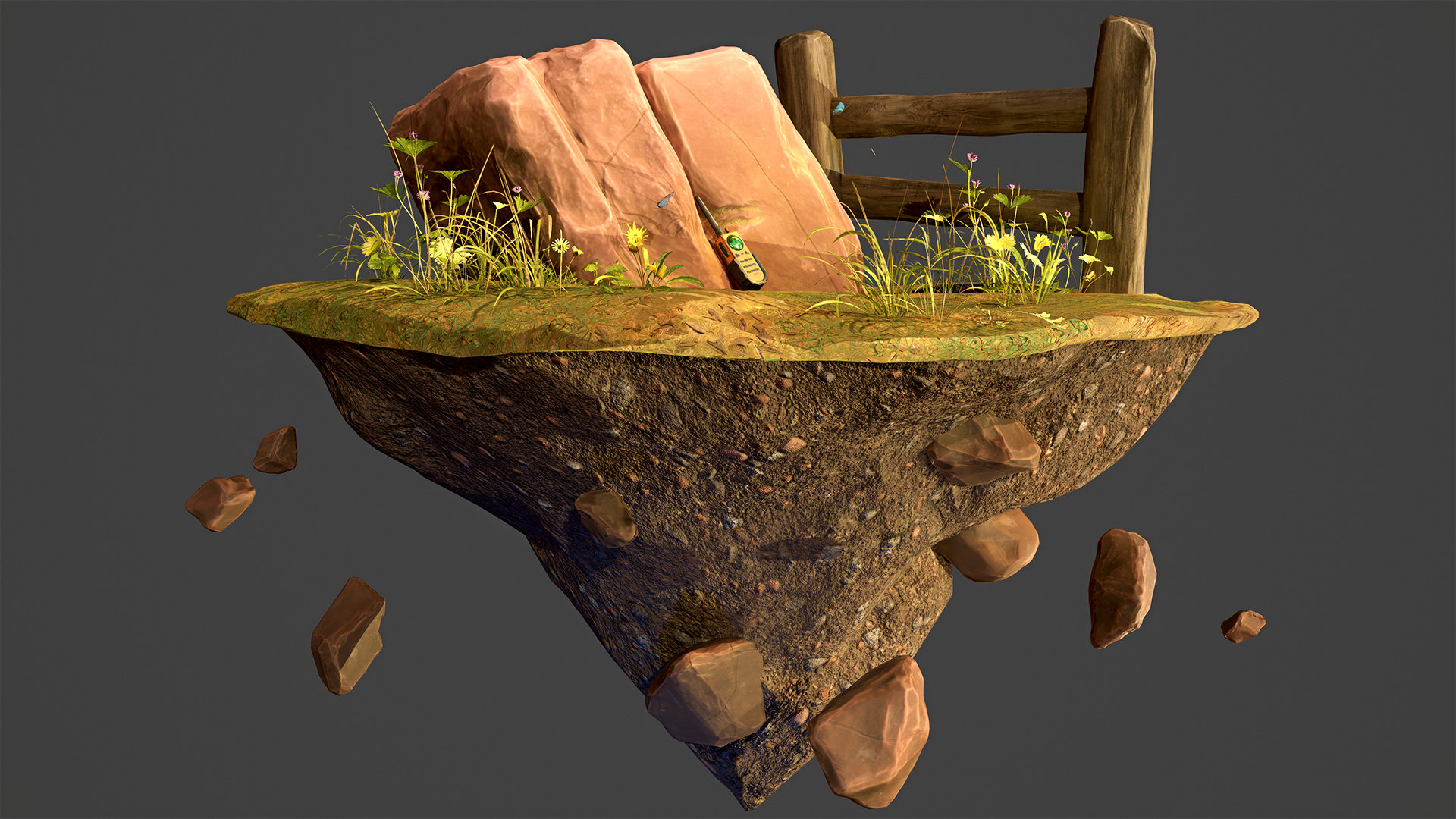 3D environment diorama rock - TurboSquid 1480027
