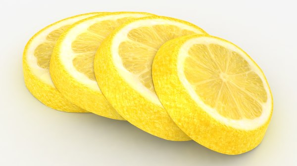 3D realistic lemon slices model - TurboSquid 1480109