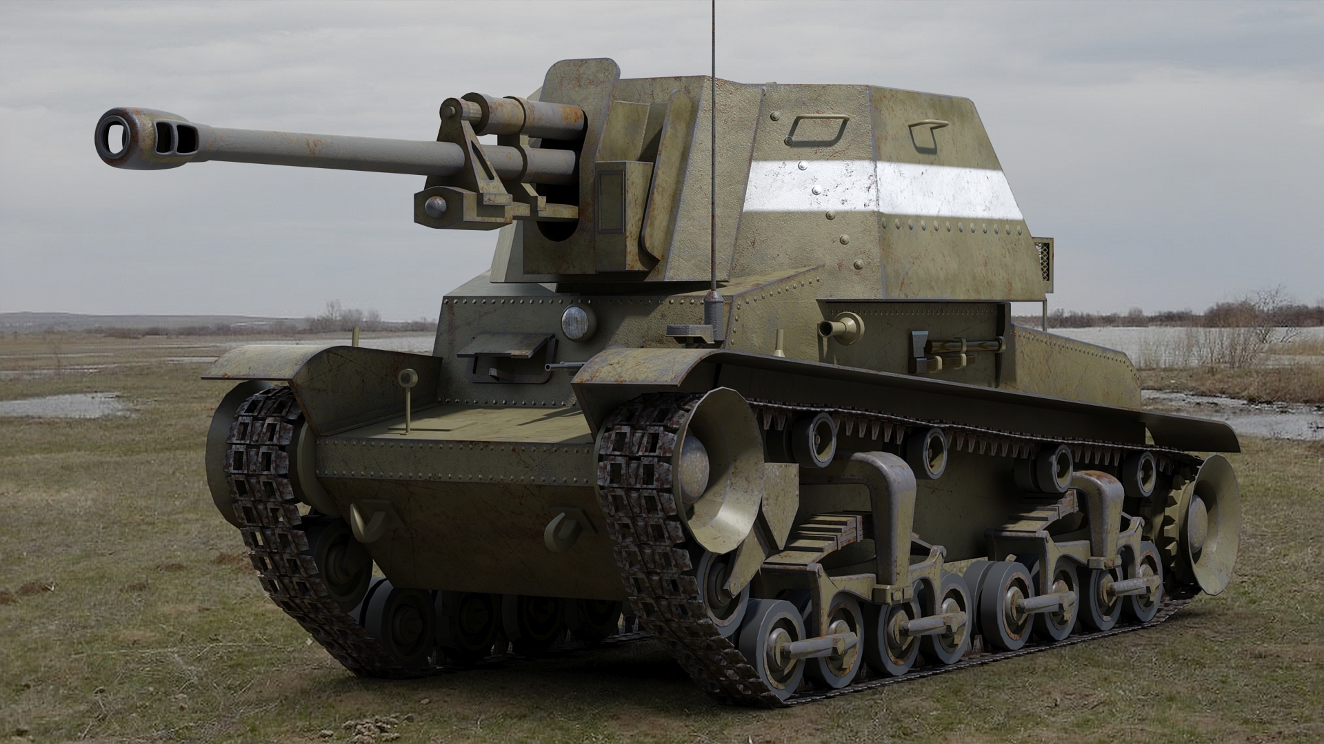 Ww2 tacam r2 tank destroyer 3D - TurboSquid 1480140