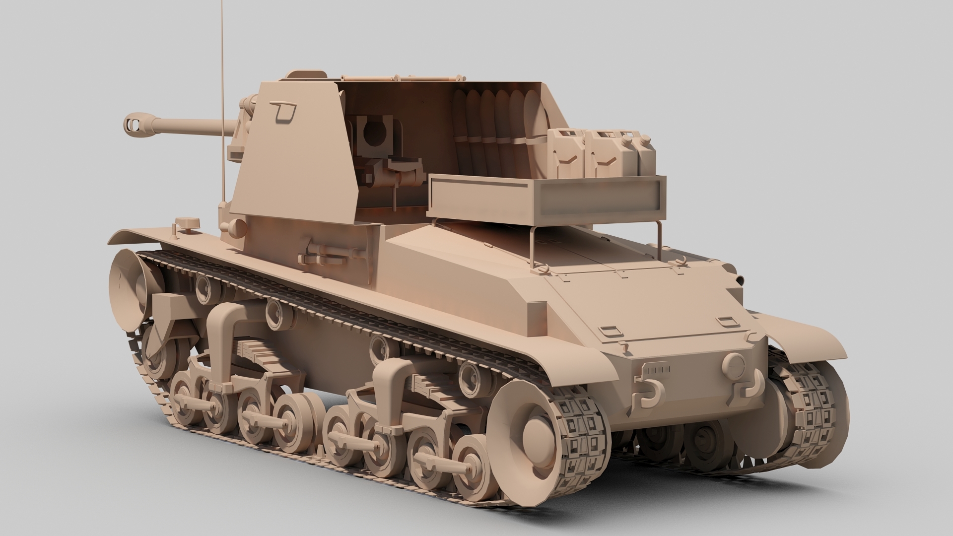 Ww2 tacam r2 tank destroyer 3D - TurboSquid 1480140