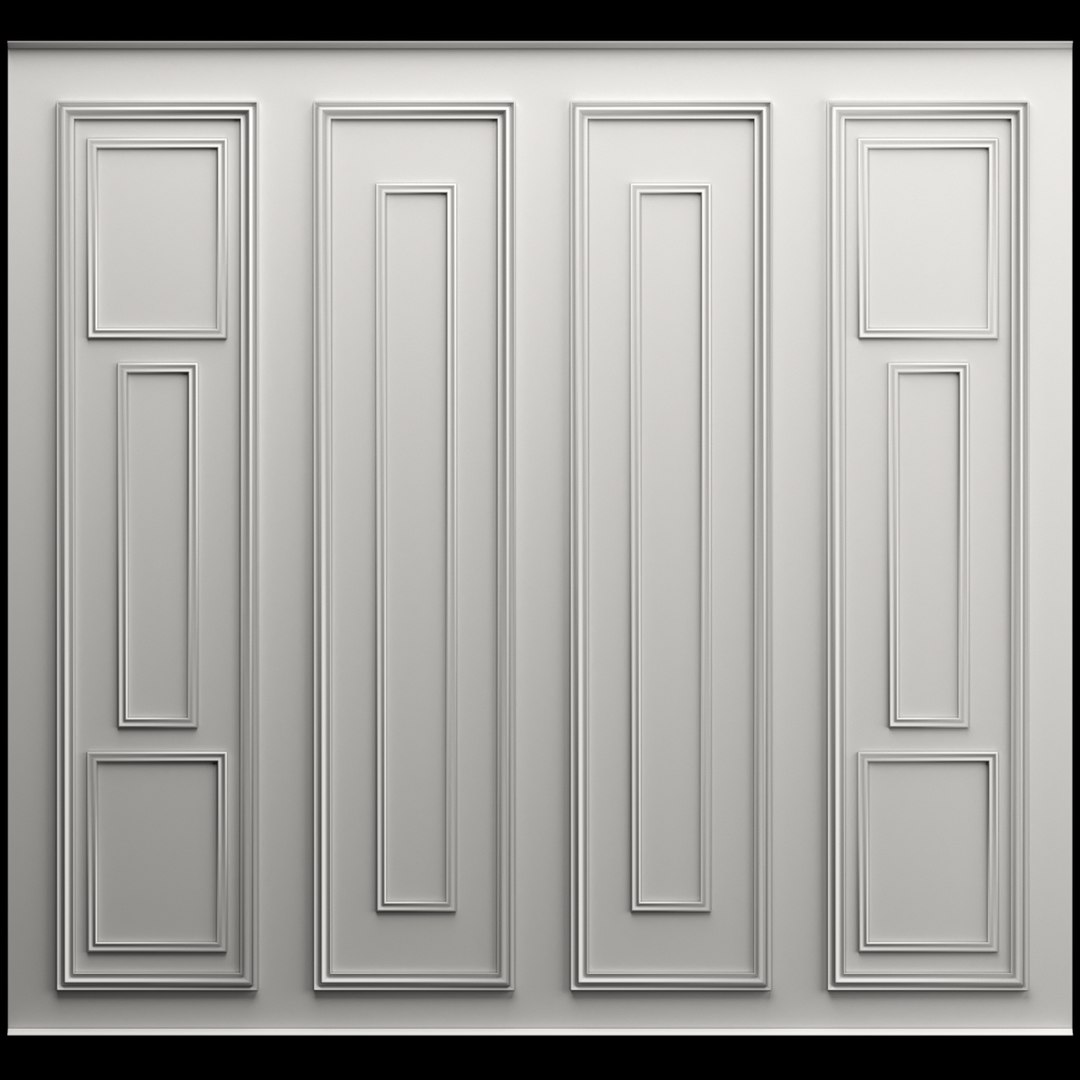 3D molding wall - TurboSquid 1480208