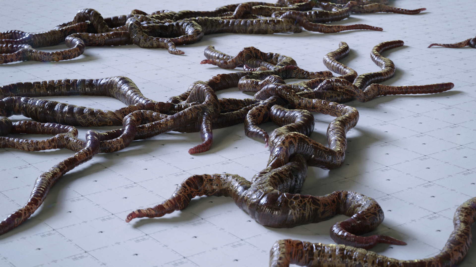 3D model alien tendrils 22 variants - TurboSquid 1480238